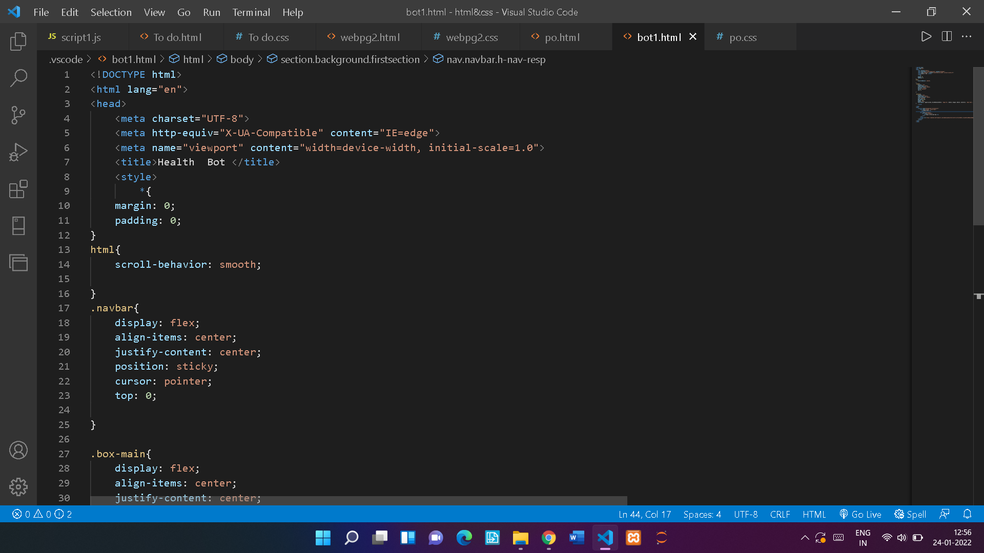 GitHub - YagneshMangali/FRT-HealthBot-FinalProject: AI Health Bot using Azure