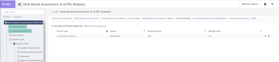 Activity - Archive Material data not displaying in report mode · Issue #826 · archesproject ...