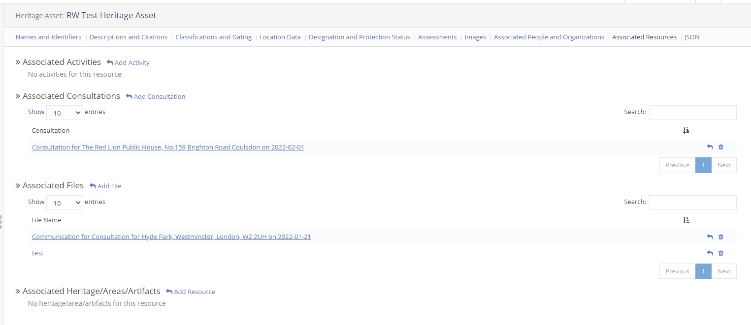 Associated Resources in report only shows resources related from the one being viewed · Issue ...