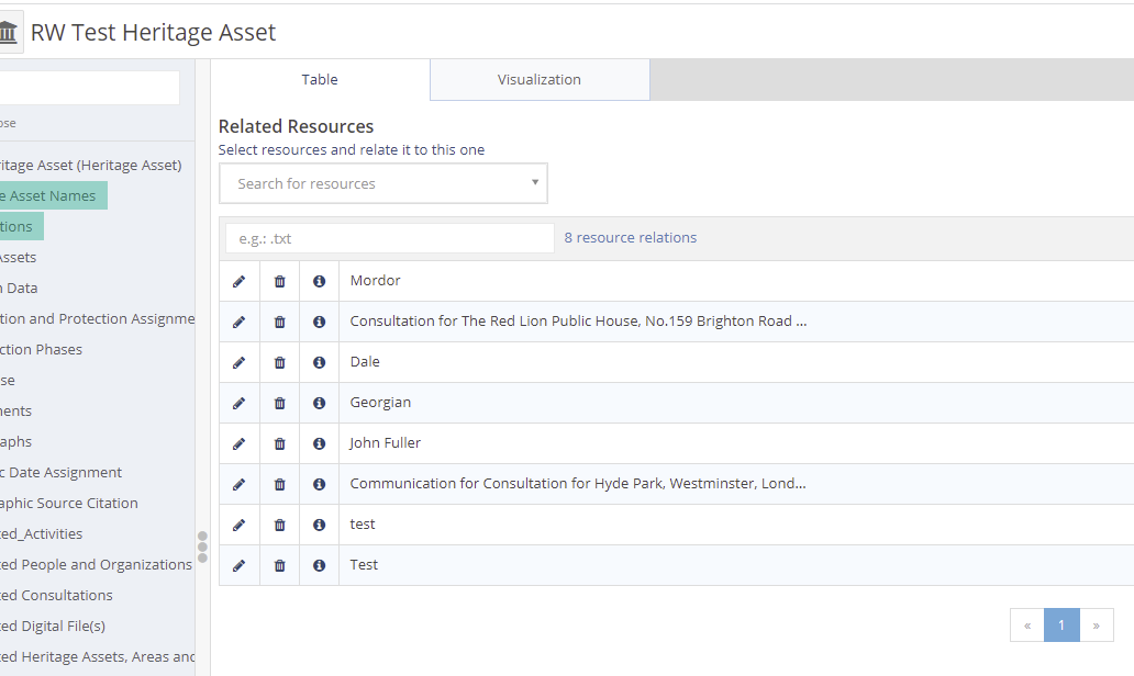 Associated Resources in report only shows resources related from the one being viewed · Issue ...