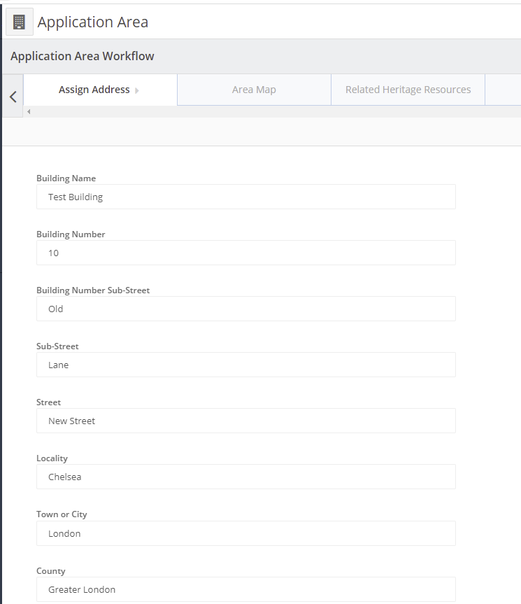 Application Area workflow - reorder Assign Address · Issue #869 · archesproject/arches-her · GitHub