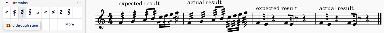 Incorrect tremolo durations on notes with flags/beams · Issue #18030 ...