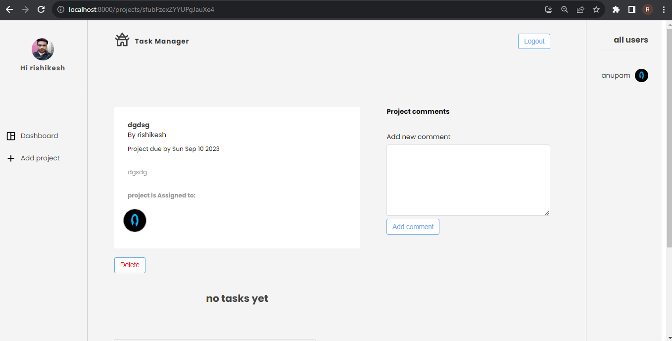 GitHub - Risihikesh/TaskManagement