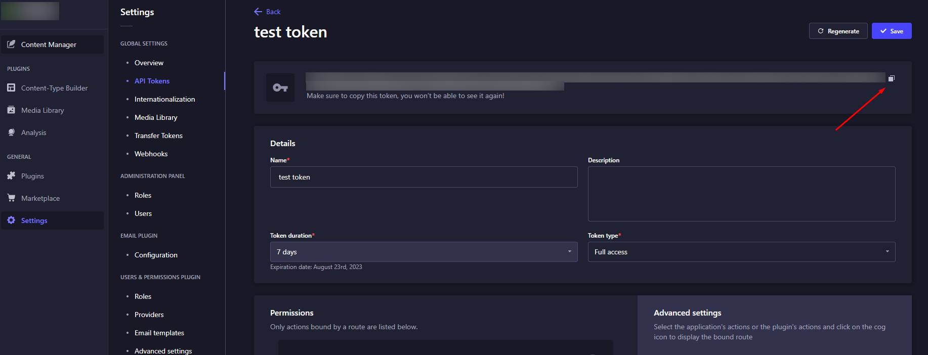Copy Token Button Error In Watch Mode · Issue 17678 · Strapistrapi · Github 