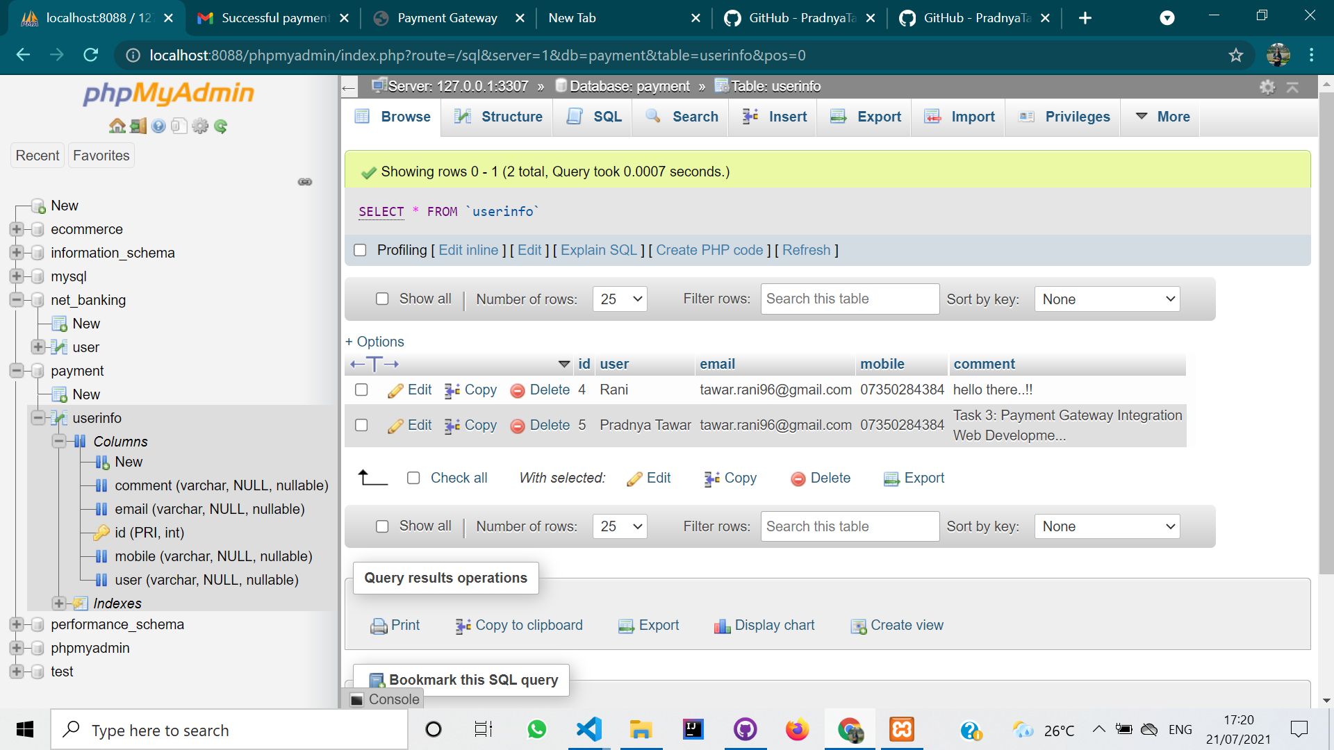 GitHub - PradnyaTawar/PaymentGatewayIntegration