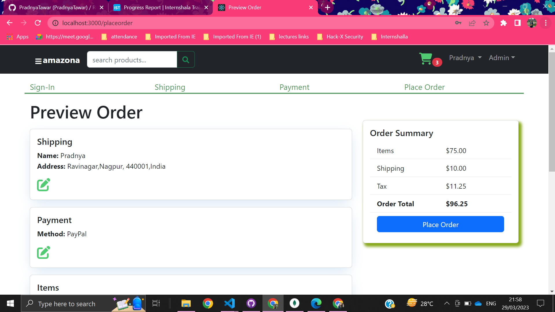 GitHub - PradnyaTawar/Amazona