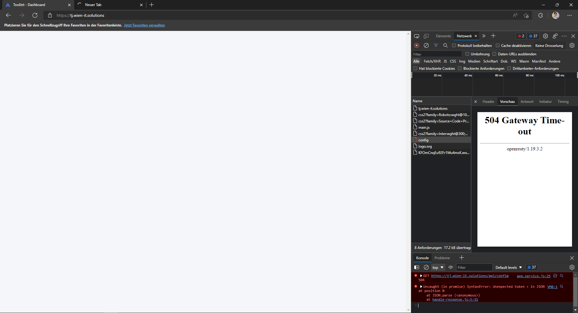 Blank login page on the docker version · Issue #2889 · ToolJet/ToolJet · GitHub