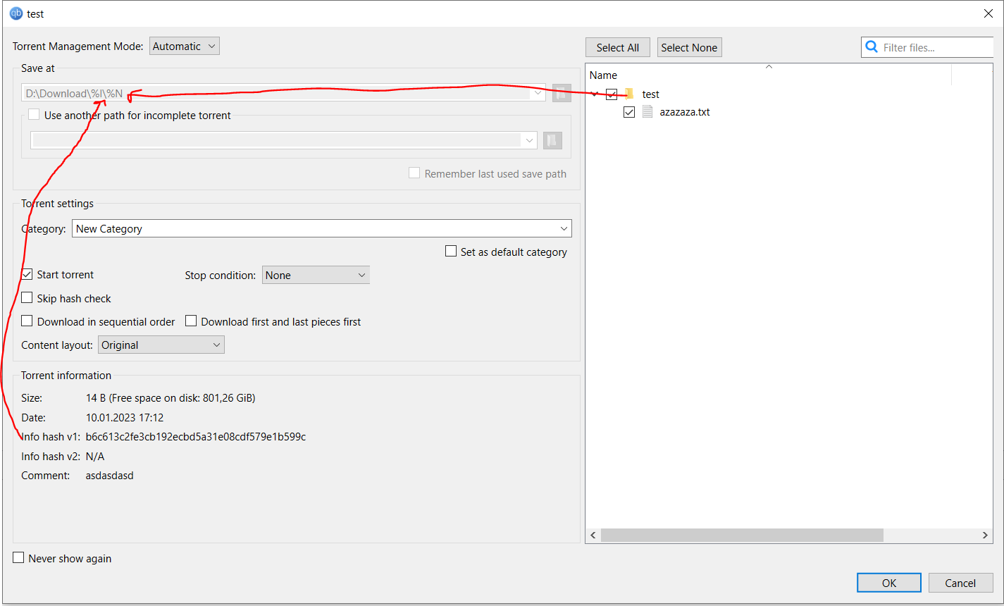 Parameters in category's save path · Issue #18382 · qbittorrent/qBittorrent · GitHub