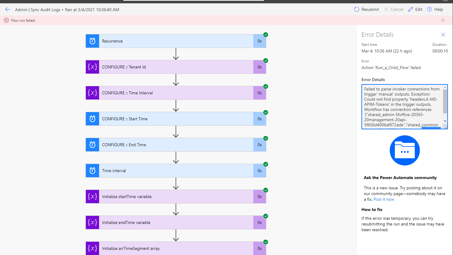 [BUG]: Audit Log Component Child Flow · Issue #804 · microsoft/powerapps-tools · GitHub