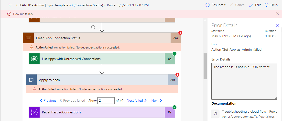 [BUG]: CLEANUP - Admin | Sync Template v3 (Connection Status) flow is failing · Issue #1014 ...