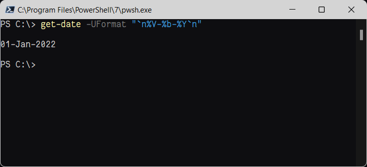 Get-Date -UFormat output different from Linux · Issue #16692 · PowerShell/PowerShell · GitHub