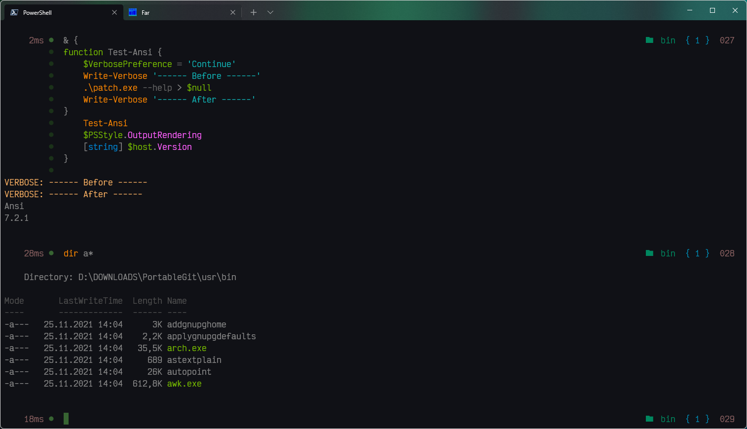 Redirection of external command output breaks ANSI sequences · Issue #16775 · PowerShell ...