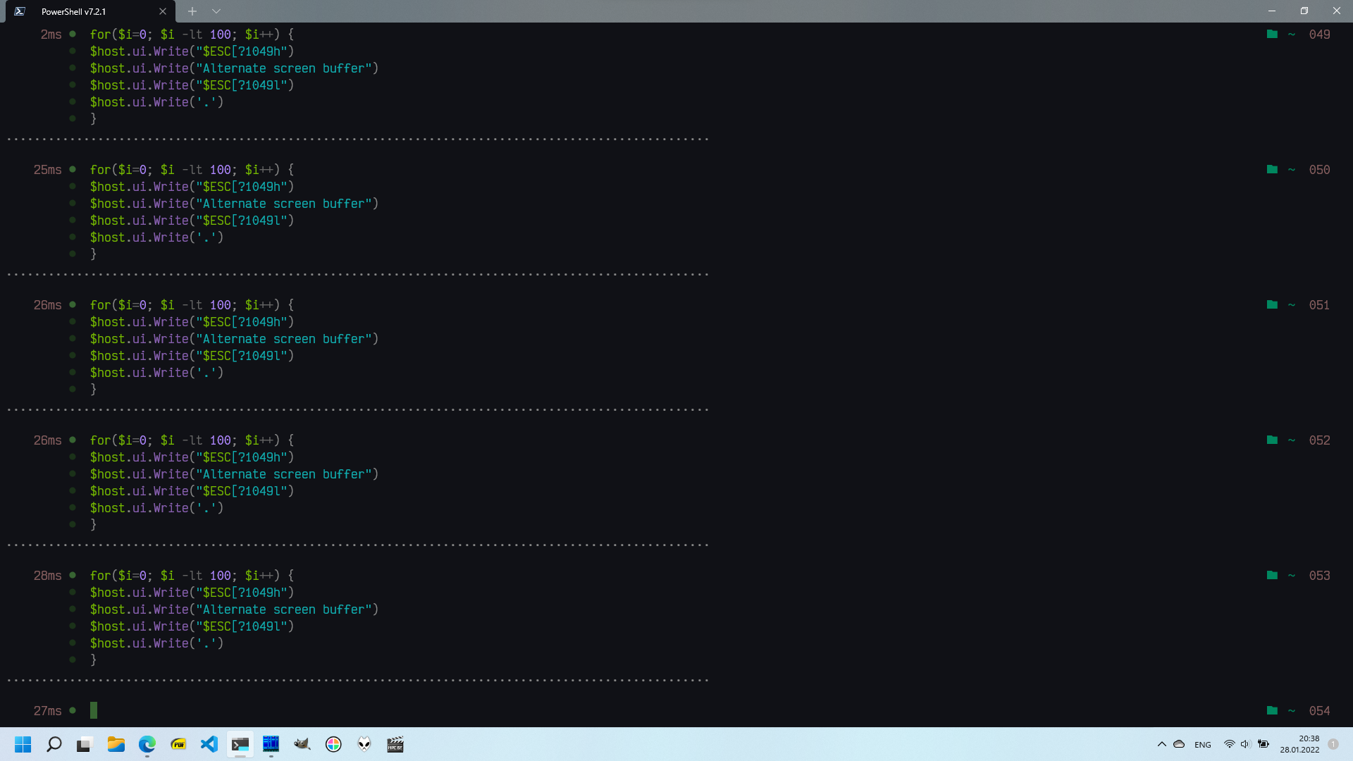 pwsh faulting when using Ansi alternate screen buffer · Issue #16818 · PowerShell/PowerShell ...