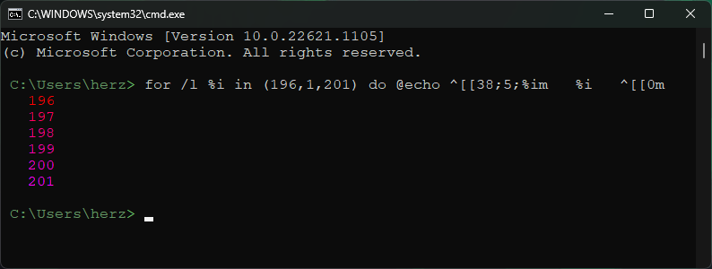 Consider implicitly activating VT / ANSI escape-sequence support for native programs in `conhost ...
