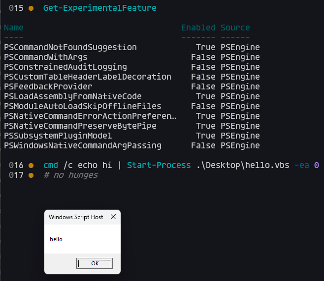 Psnativecommandpreservebytepipe Hangs On Piping To Python Scripts In