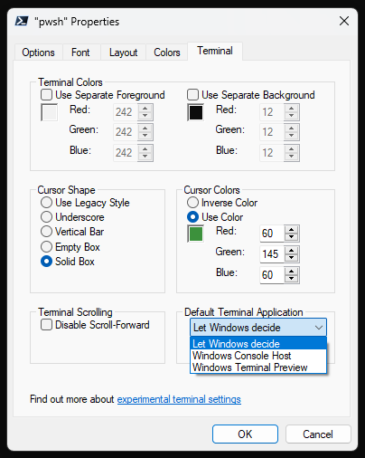 How Does Default Terminal Work · Issue 15853 · Microsoftterminal · Github 
