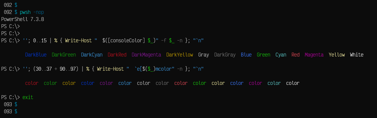Inconsistent host.ui.rawui behavior with ANSI escape sequences for RGB output. · Issue #20506 ...