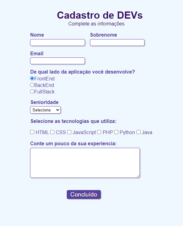 GitHub - VitorOB/formulario: Formulário feito apenas com HTML e CSS