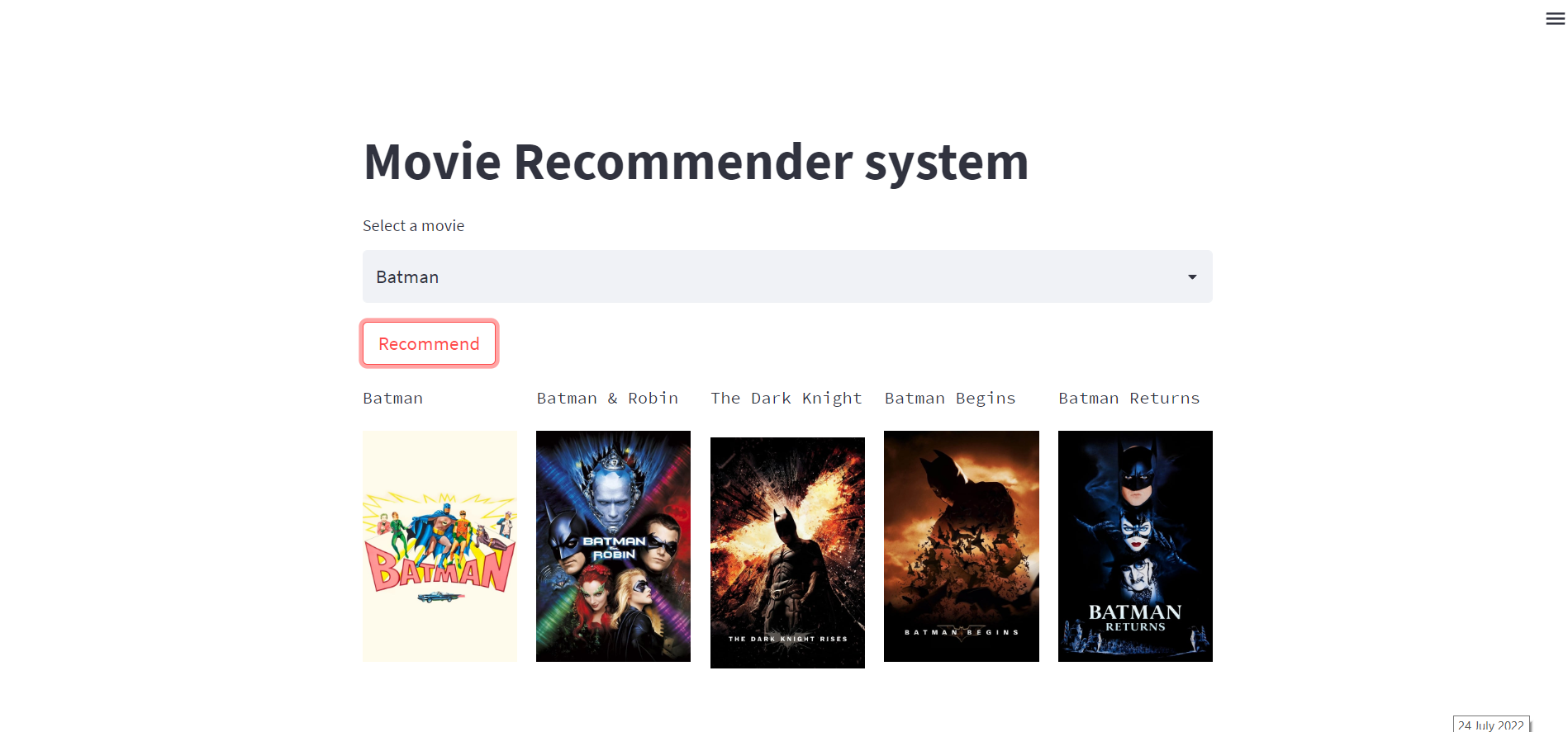 GitHub - kashish0505kashyap/MovieRecommenderSystem: An end to end movie recommender system