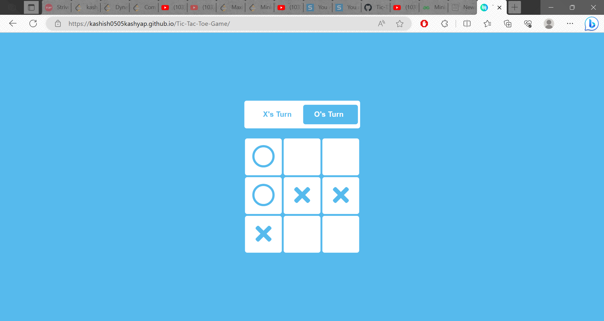 GitHub - kashish0505kashyap/Tic-Tac-Toe-Game: This is an unbeatable tic-tac-toe game using ...