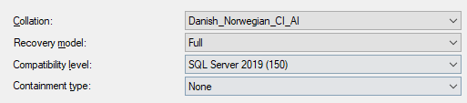Event trigger on sql database with a Danish_Norvegian_CI_AI collation and with a special ...
