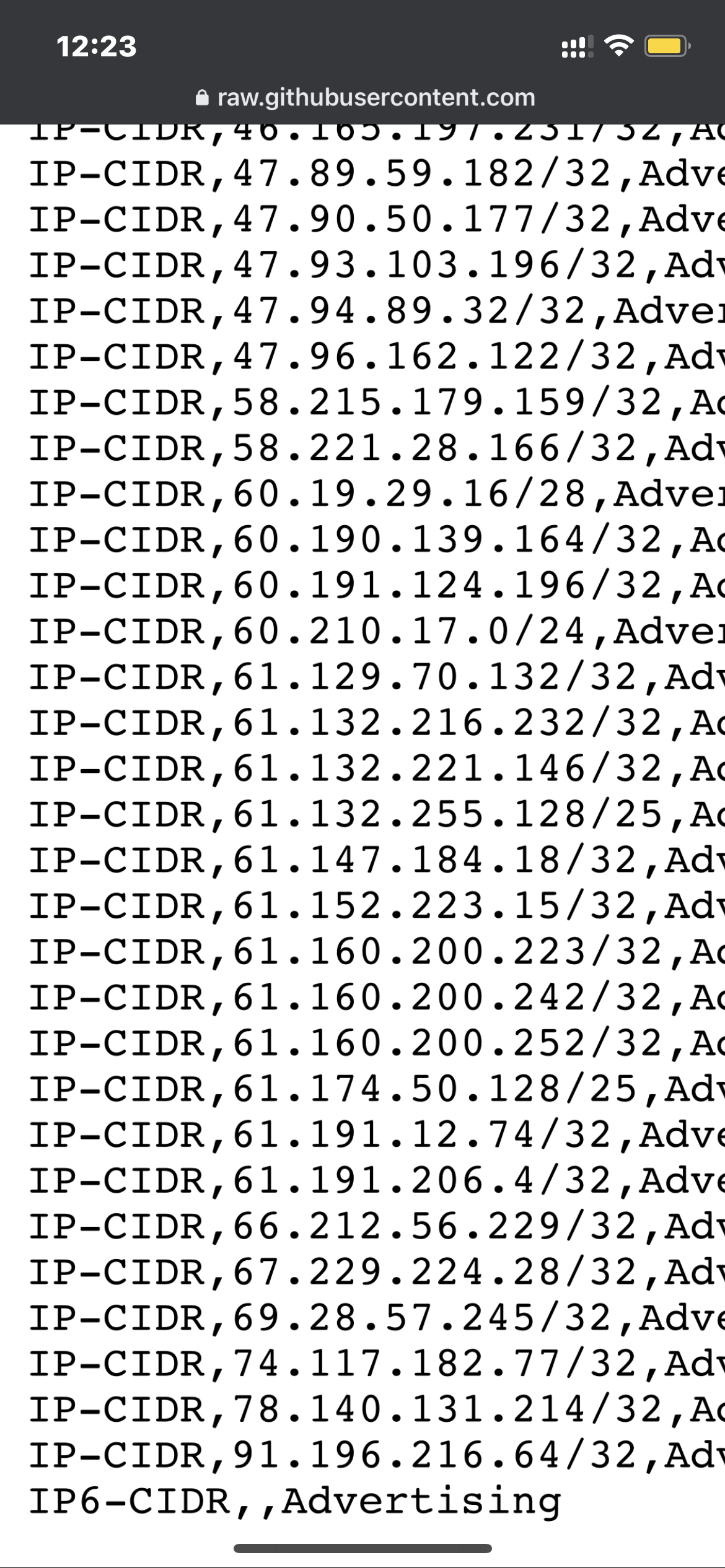 quantumltx分流规则中advertising相关存在报错 · Issue #186 · blackmatrix7/ios_rule_script · GitHub