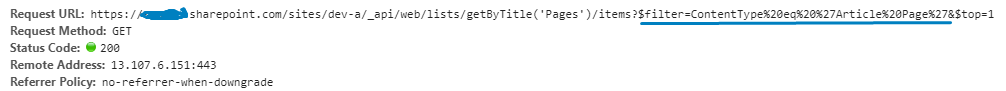 Get List Of Pages By Content Type Pnp Js · Issue 711 · Sharepointpnp