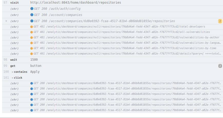 [BUG] route to get repositories returns 401 · Issue #409 · ZupIT/horusec · GitHub