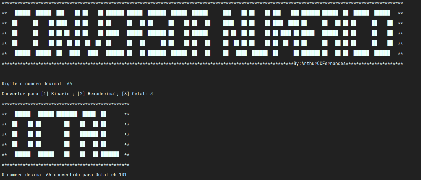 GitHub - ArthurOcFernandes/Conversor-de-bases-numericas: Conversor de ...