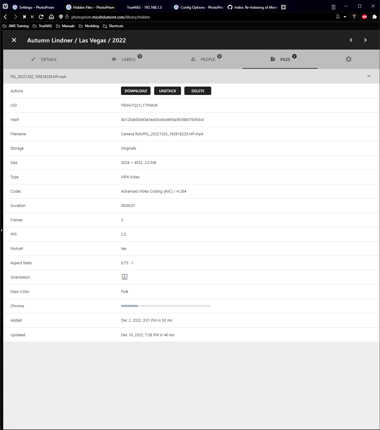Index: Re-Indexing of Moved Originals Results in Missing Files · Issue #3048 · photoprism ...