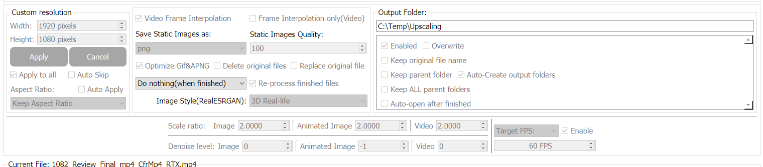[BUG] Upscaling hangs on the last interpolation frame randomly · Issue ...
