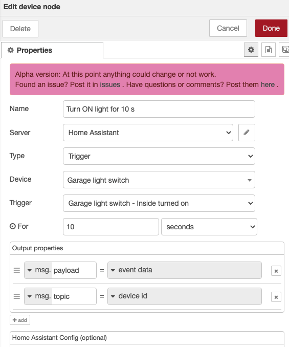 Device Trigger Node Might Not Trigger · Issue 622 · Zachowjnode Red Contrib Home Assistant