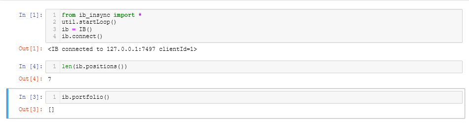 ib.portfolio() returns empty list after changing from paper to live trading account · Issue #438 ...