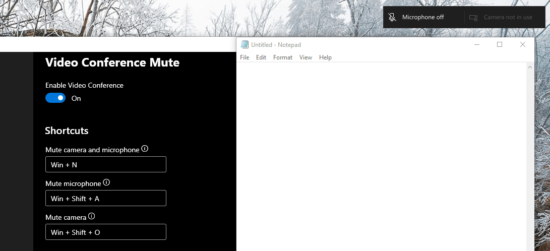 Shortcut for Video Conference Mute bubbles up actual keypress · Issue ...
