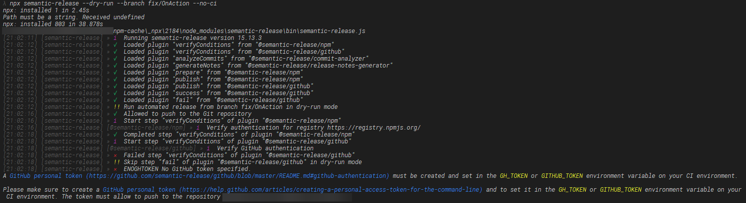 Dry run still tries to connect to git · Issue #1168 · semantic-release ...