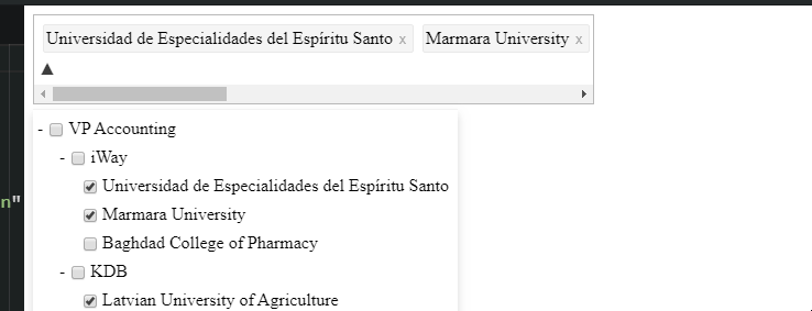 How to limit displayed tags to one line · Issue #289 · dowjones/react-dropdown-tree-select · GitHub