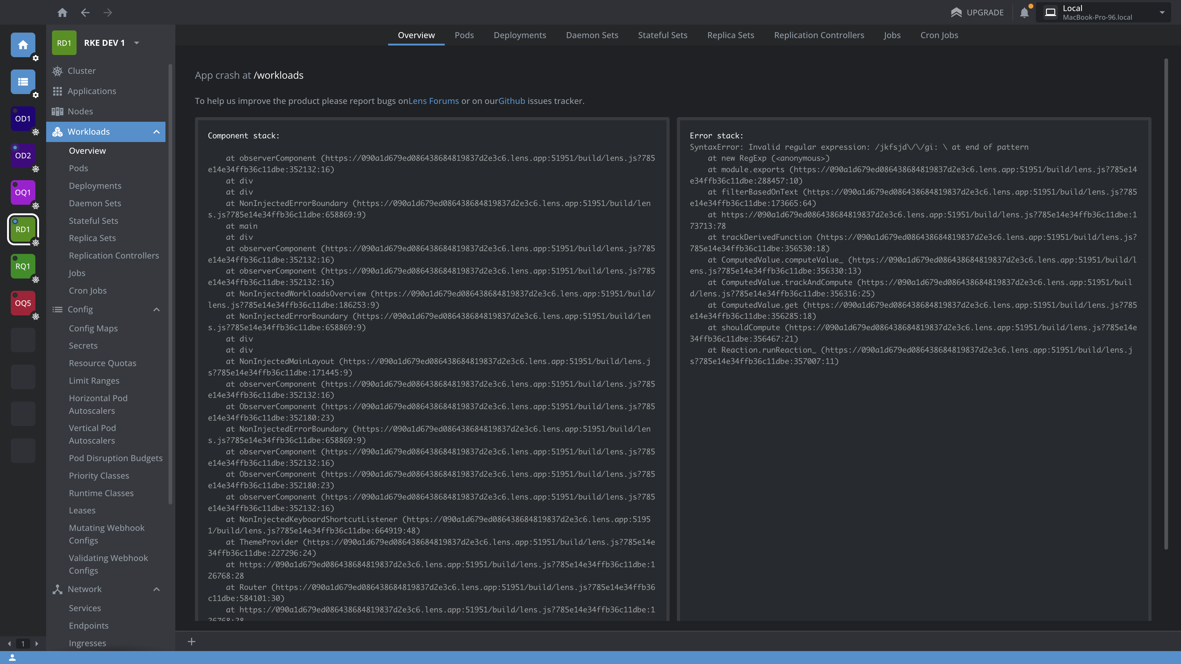 Invalid Regex Expression In The Namespace Search Box Leads To Unhandled Exception · Issue 7952 4518