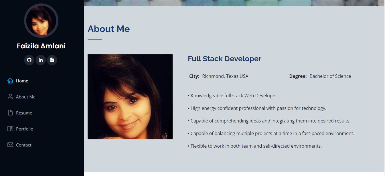 GitHub - Faizila/react-portfolio: React Professional Portfolio