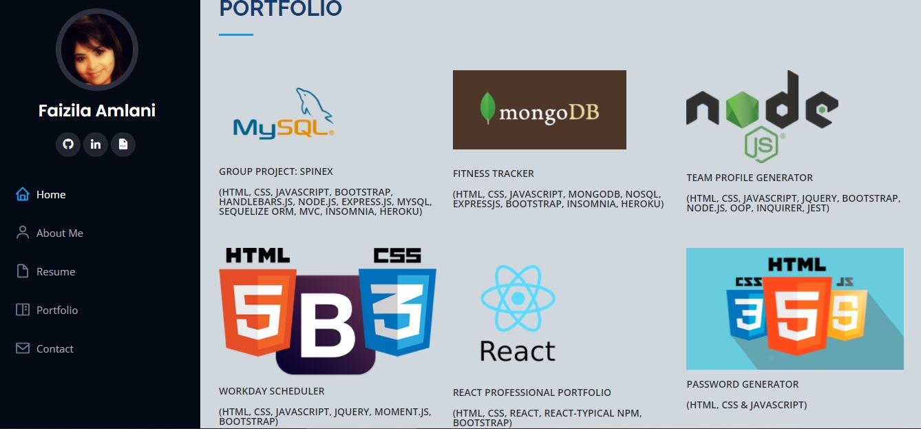 GitHub - Faizila/react-portfolio: React Professional Portfolio
