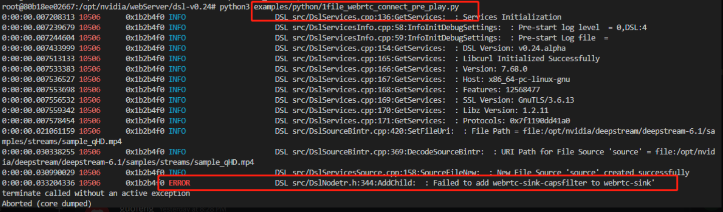 WebRtc Sink Component is failing to create in v0.25.alpha · Issue #882 · prominenceai/deepstream ...