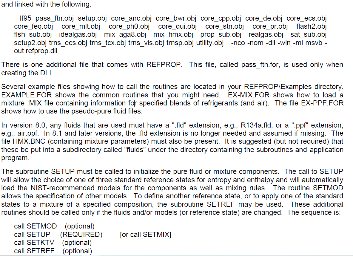 Use fortran to include Refprop 9.1 in Windows · Issue #350 · usnistgov ...