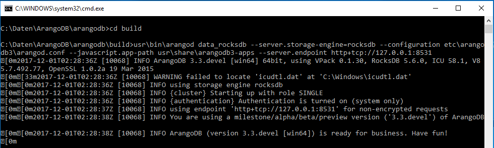 Linux Colours Don T Work In The Windows Terminal · Issue 3741 · Arangodb Arangodb · Github