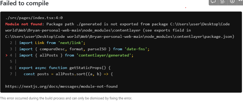 import { allPosts } from 'contentlayer/generated'; not found · Issue #428 · contentlayerdev ...