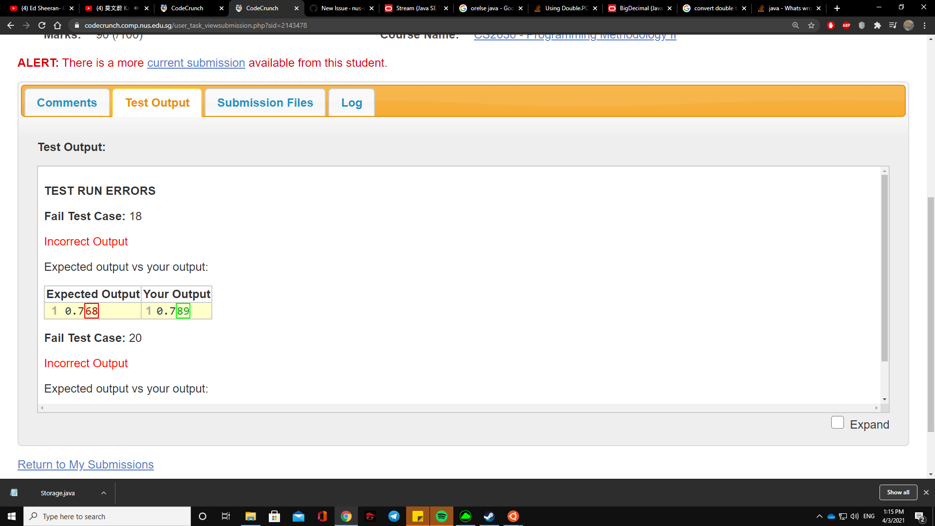 Lab 6 level 4 - normalized mean · Issue #145 · nus-cs2030/2021-s2 · GitHub