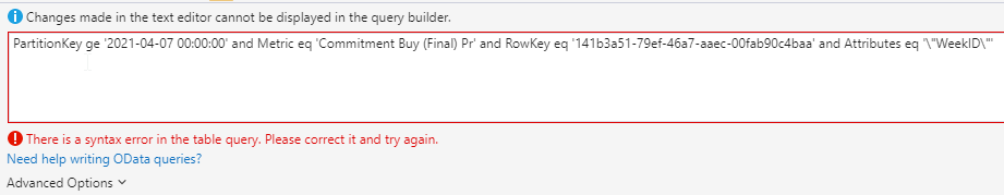 How to query column containing JSON string · Issue #2769 · microsoft/AzureStorageExplorer · GitHub