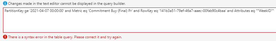 How to query column containing JSON string · Issue #2769 · microsoft/AzureStorageExplorer · GitHub