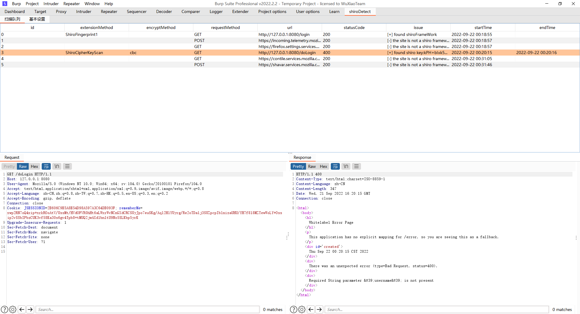 GitHub - xunyang1/shiroDection: 学习BurpShiroPassiveScan并添加了一些小功能 Burp插件 shiro扫描