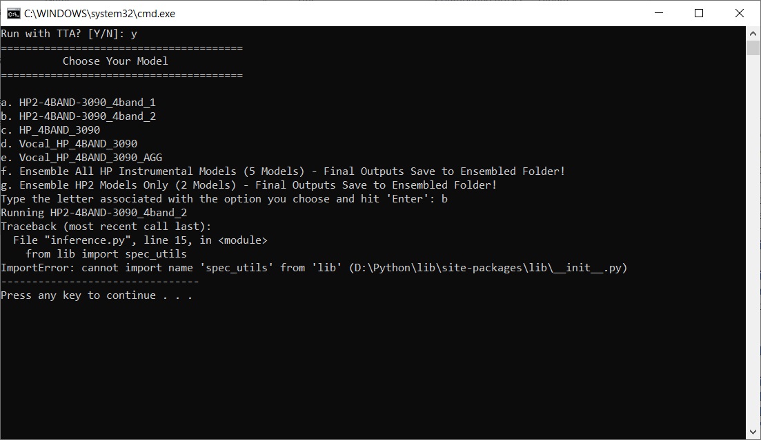 ImportError: Cannot import name 'dataset' from 'lib' (UVR-5) · Issue ...