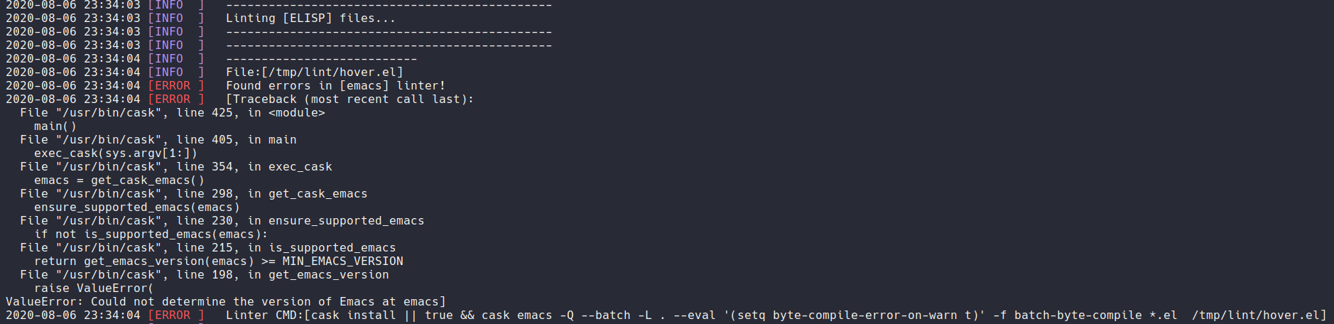 Elisp Support · Issue 144 · Super Lintersuper Linter · Github 