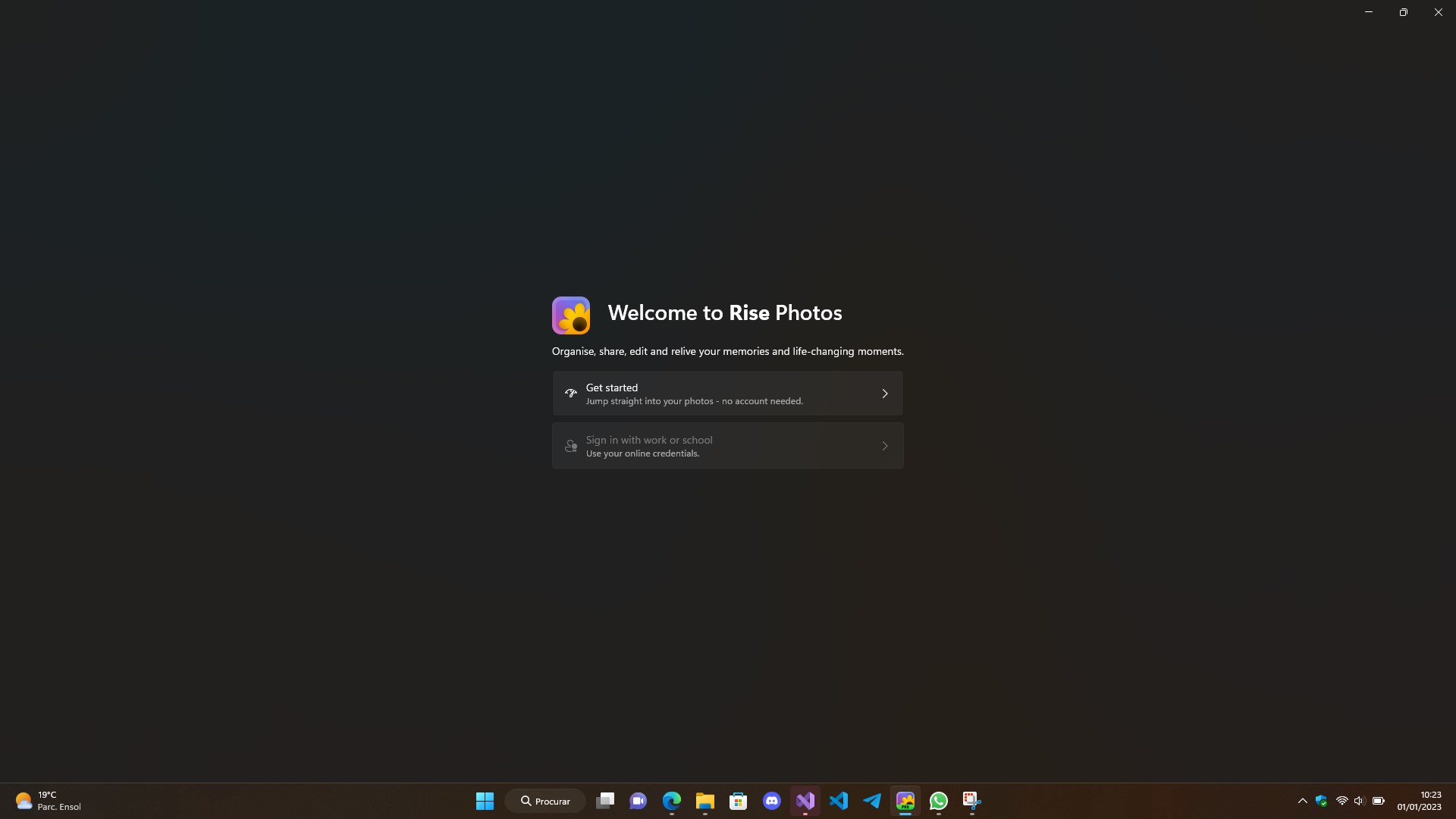 Welcome menu bug · Issue #5 · Rise-Software/Rise-Photos · GitHub